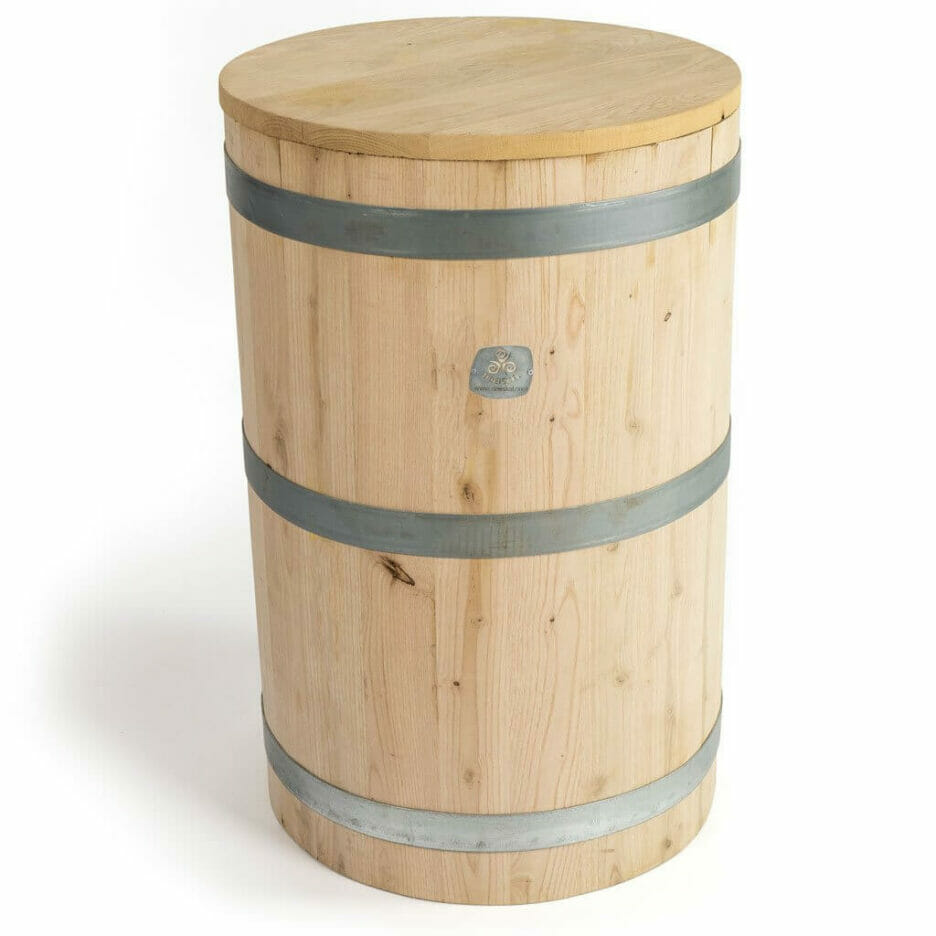 Tonel de madera de 300l - dinamización manual de preparados